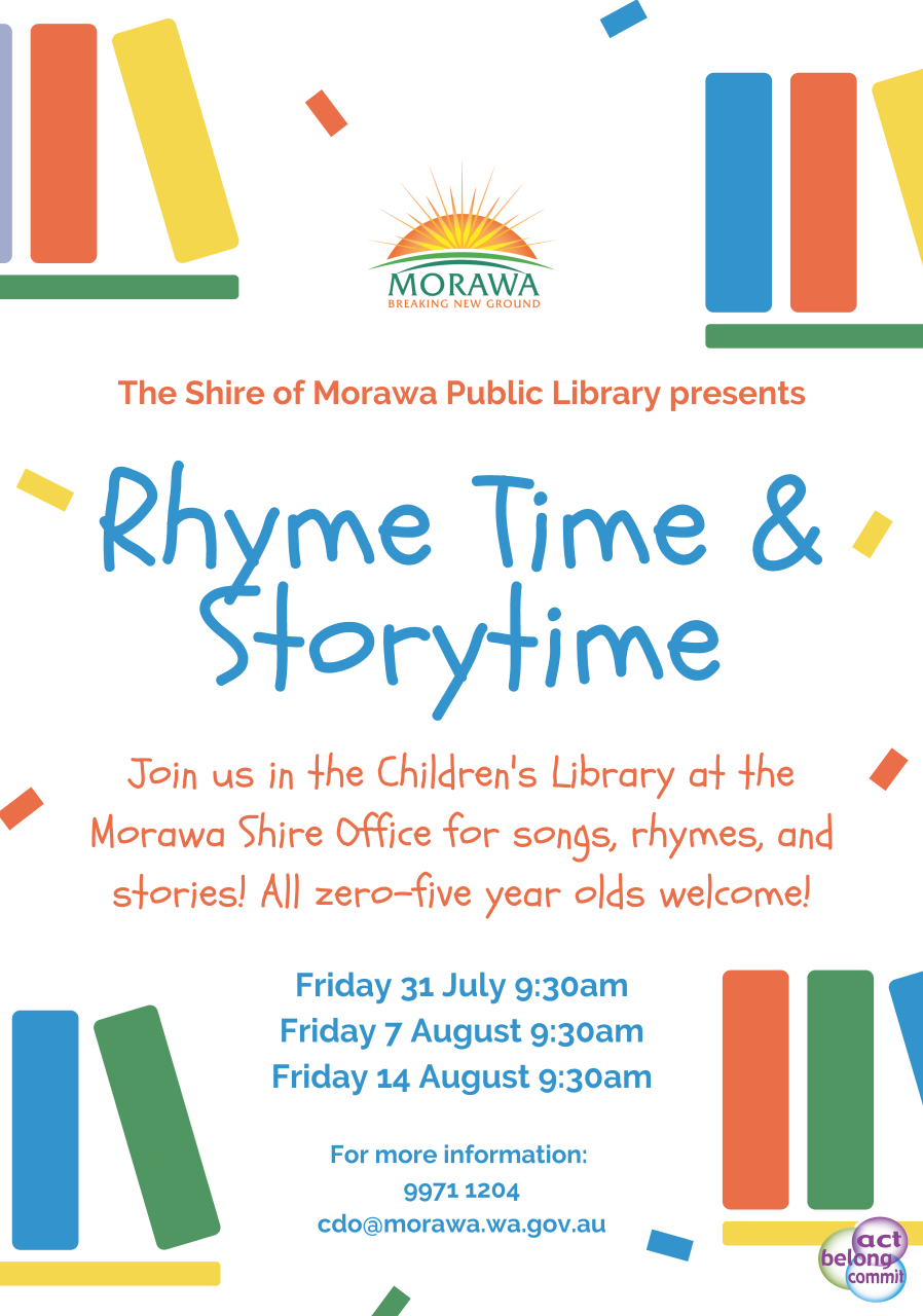 Rhyme Time & Story time » Shire of Morawa