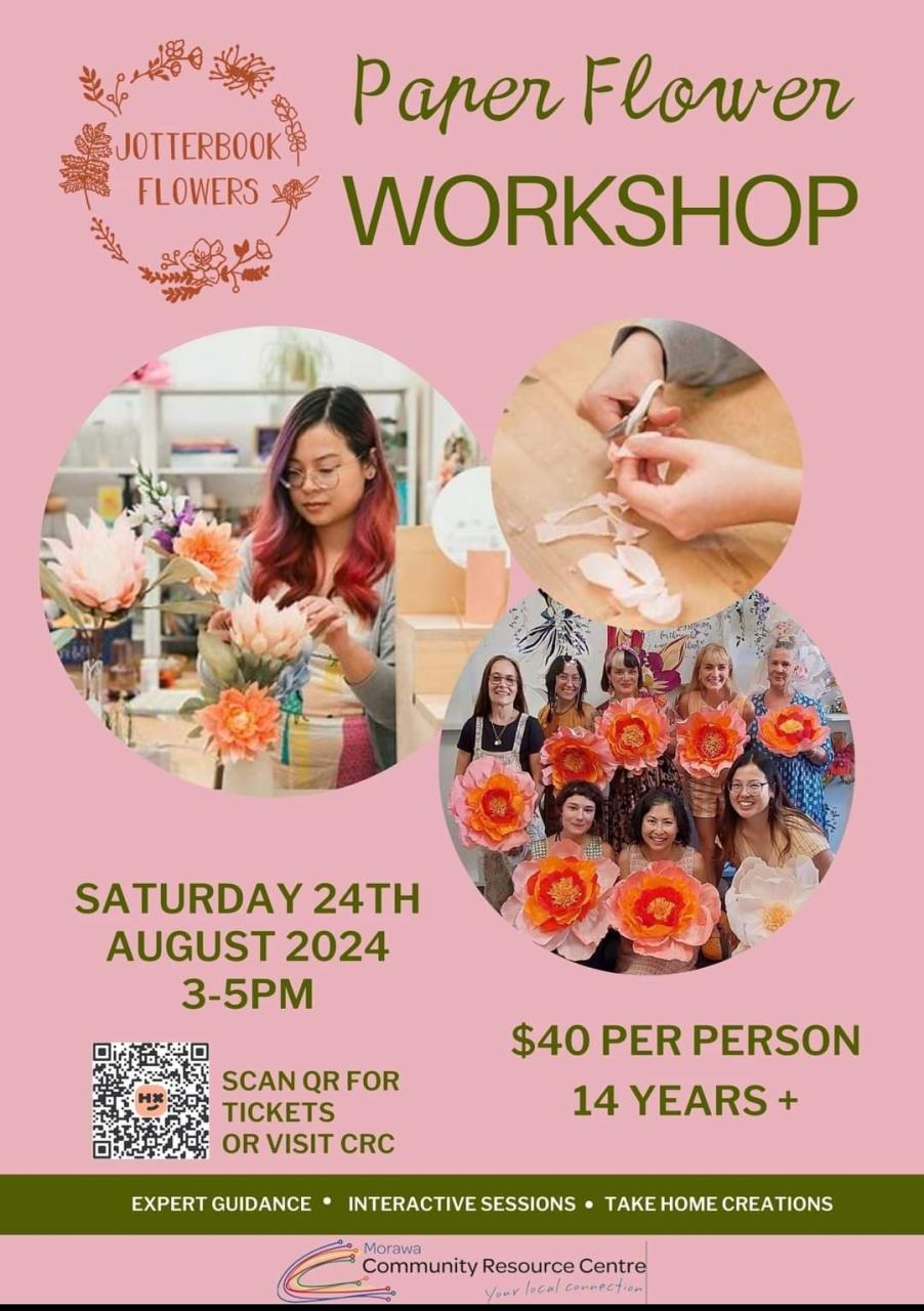 Paper Flower Workshop » Shire of Morawa